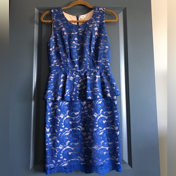 Cache | Dresses | Cache Blue Cocktail Dress | Poshmark